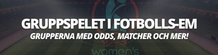 Grupperna, datum & matcher i fotbolls-EM 2025 för damer