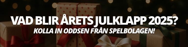 Årets Julklapp 2025: oddsen och favoriter
